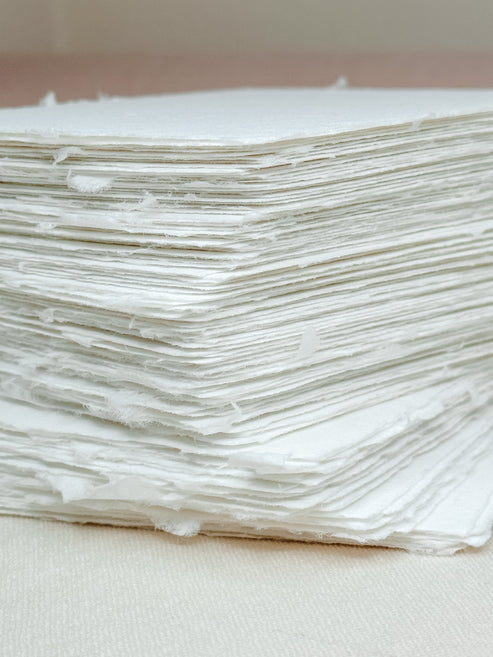 Handmade Paper - White – Zion Paper